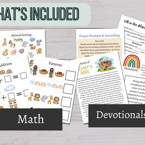 Noahs Ark Bible Unit Homeschool Christian Bible Lesson Kids Bible Study ...