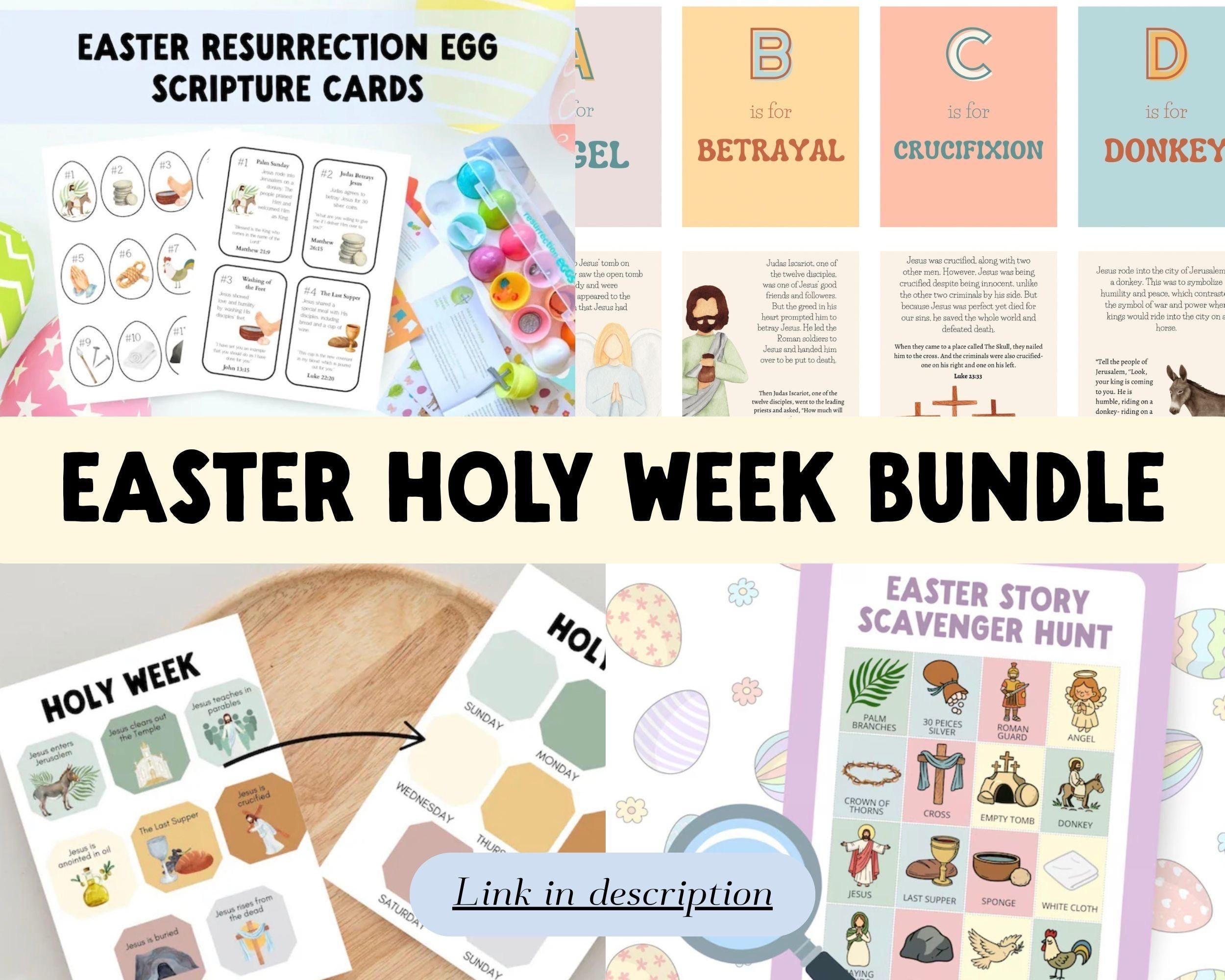 Religious Easter Story Cards for Resurrection Eggs- Christian Printable ...