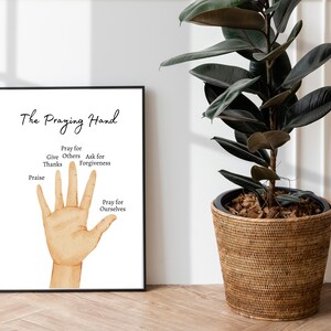 My Praying Hand Kids Wall Art | How to Pray for Kids | Christian ...