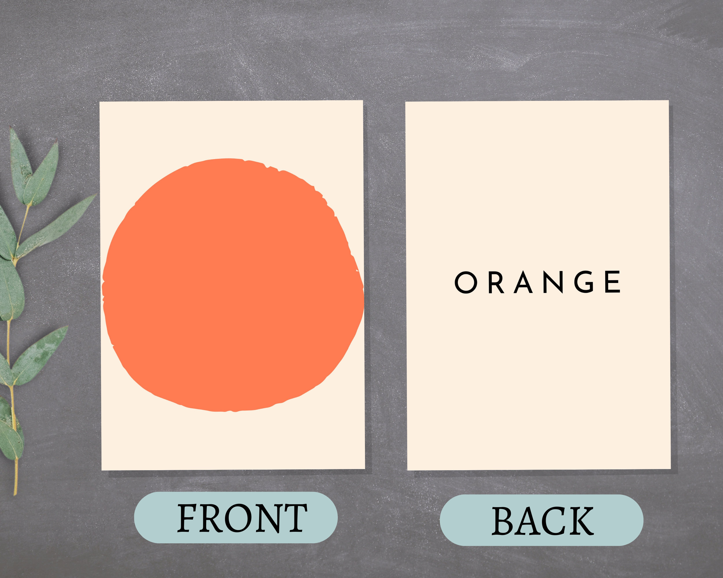 30 Toddler Color Flashcards Printable Montessori Color Mixing Education ...