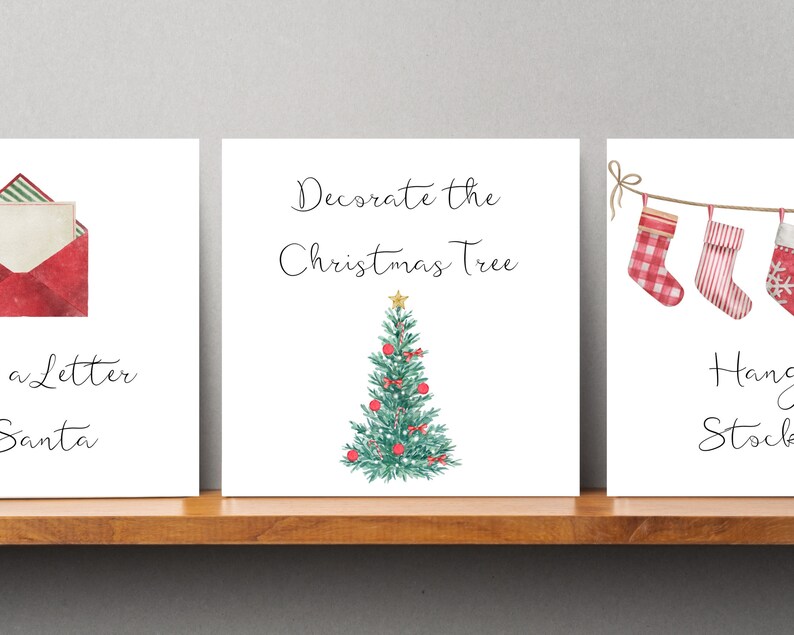 Christmas Advent Bucket List Printable Advent Activity Cards for Kids ...