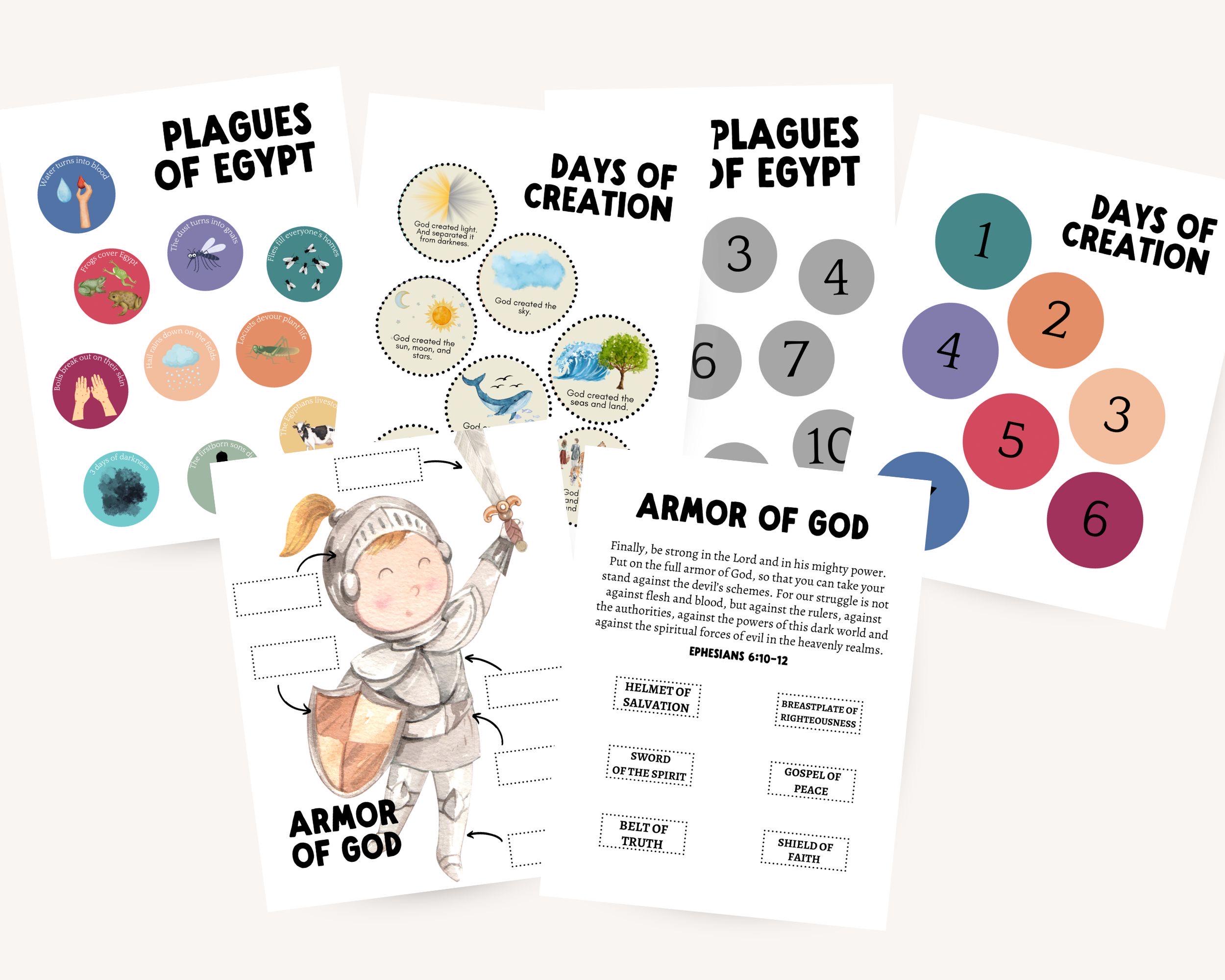 Christian Preschool Bible Worksheets | Toddler Busy Book Printable ...