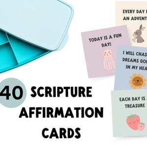 Scripture Lunchbox Notes Printable | Christian Affirmation Cards for ...