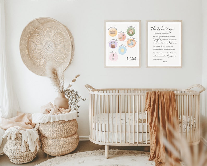 I Am Statements of Jesus Print | Christian Nursery Decor (digital ...