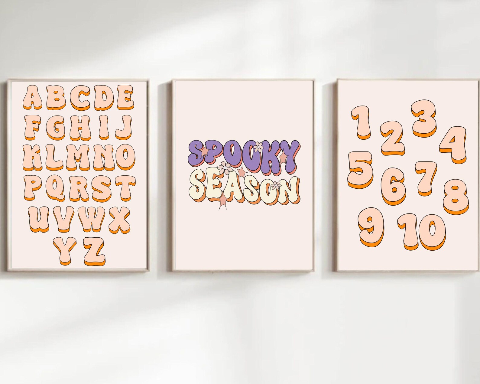 14 Retro Groovy Halloween Classroom Posters Halloween Bulletin Board ...