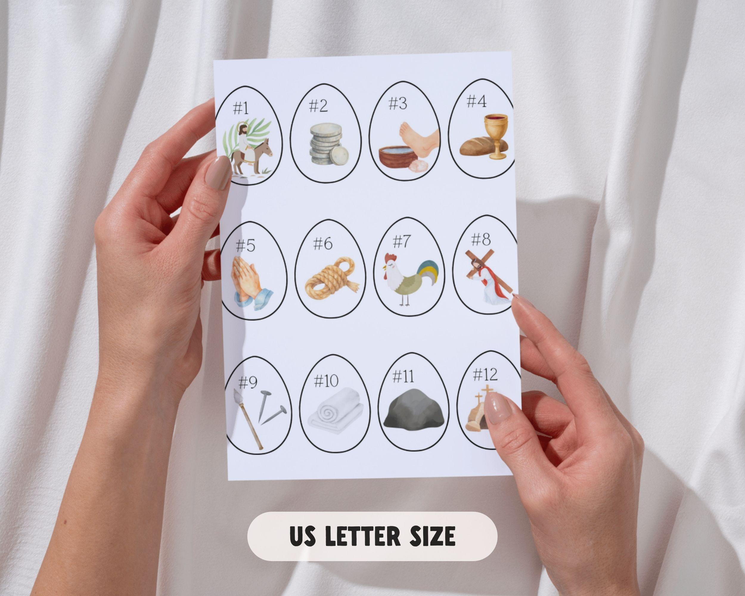 Religious Easter Story Cards for Resurrection Eggs- Christian Printable ...