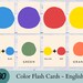 30 Toddler Color Flashcards Printable Montessori Color Mixing Education ...
