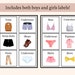 Kids Clothing Labels Printable | Montessori Visual Pictures for Kids ...