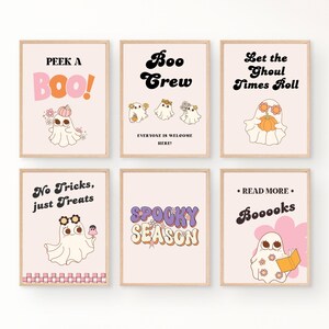 14 Retro Groovy Halloween Classroom Posters Halloween Bulletin Board ...