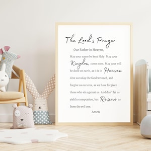 Kids Christian Wall Art Prints Set of 12 | Sunday School Bible Lessons ...