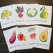 32 Fruits and Vegetables Flashcards Farmers Market Montessori Cards ...