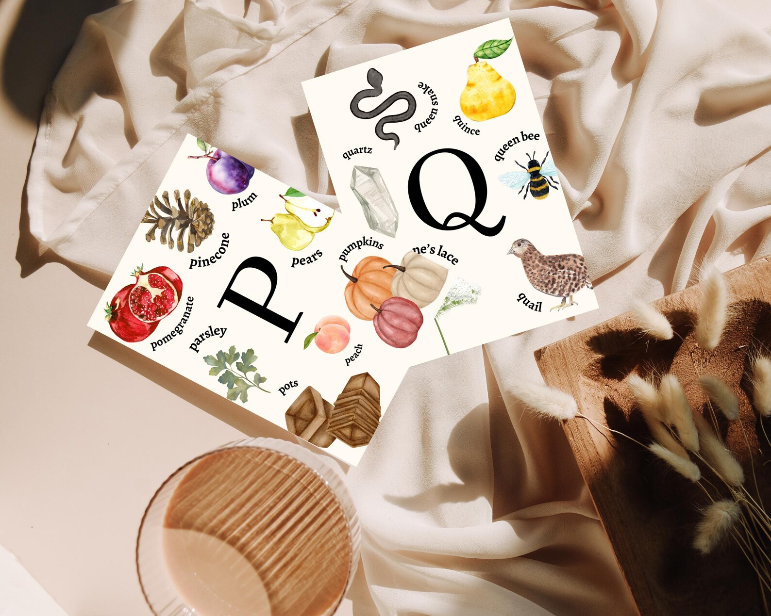 Garden Alphabet Flashcards Printable | Botanical Nature Scavenger Hunt ...