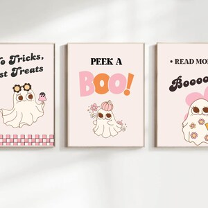 14 Retro Groovy Halloween Classroom Posters Halloween Bulletin Board ...