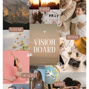 Christian Vision Board Kit Printable- Prayer & Scripture Mood Board ...