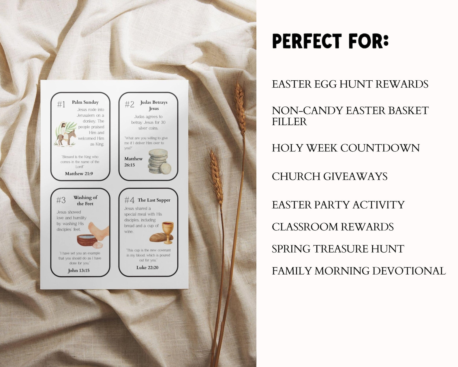 Religious Easter Story Cards for Resurrection Eggs- Christian Printable ...