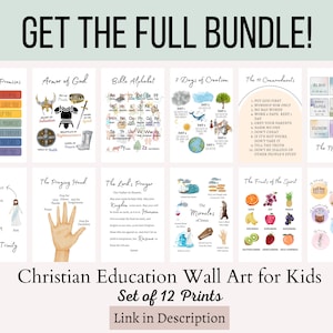 The Miracles of Jesus | Christian Wall Art Print | Kids Bible Verse ...