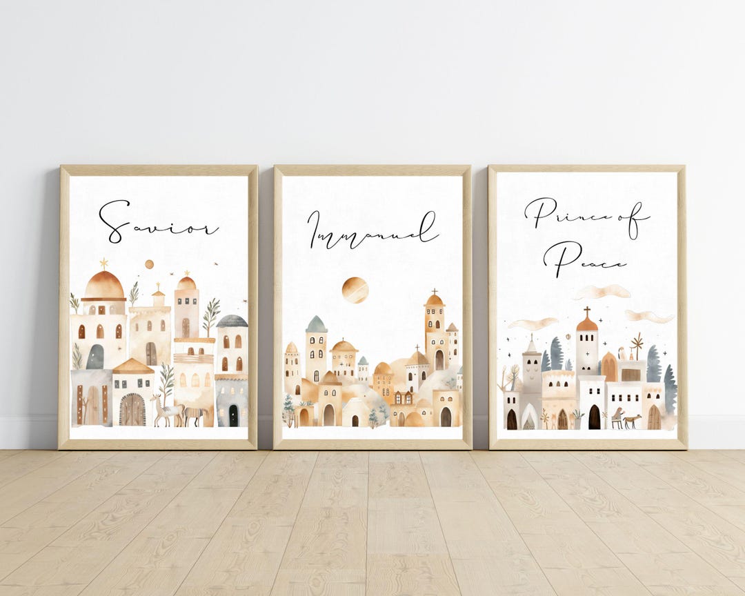 Bethlehem Christmas Art Prints: Prince of Peace, Savior, Immanuel ...
