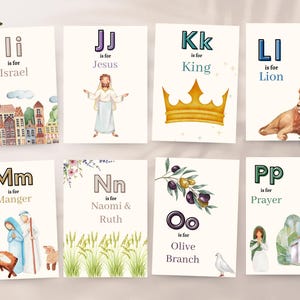 Alphabet Bible Flashcards | Printable Kids Bible Activity | ABC Bible ...