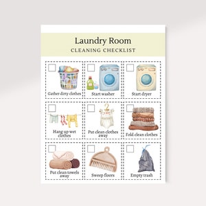 Kids Cleaning Checklists With Visual Images | Kids Daily Routine Chore ...