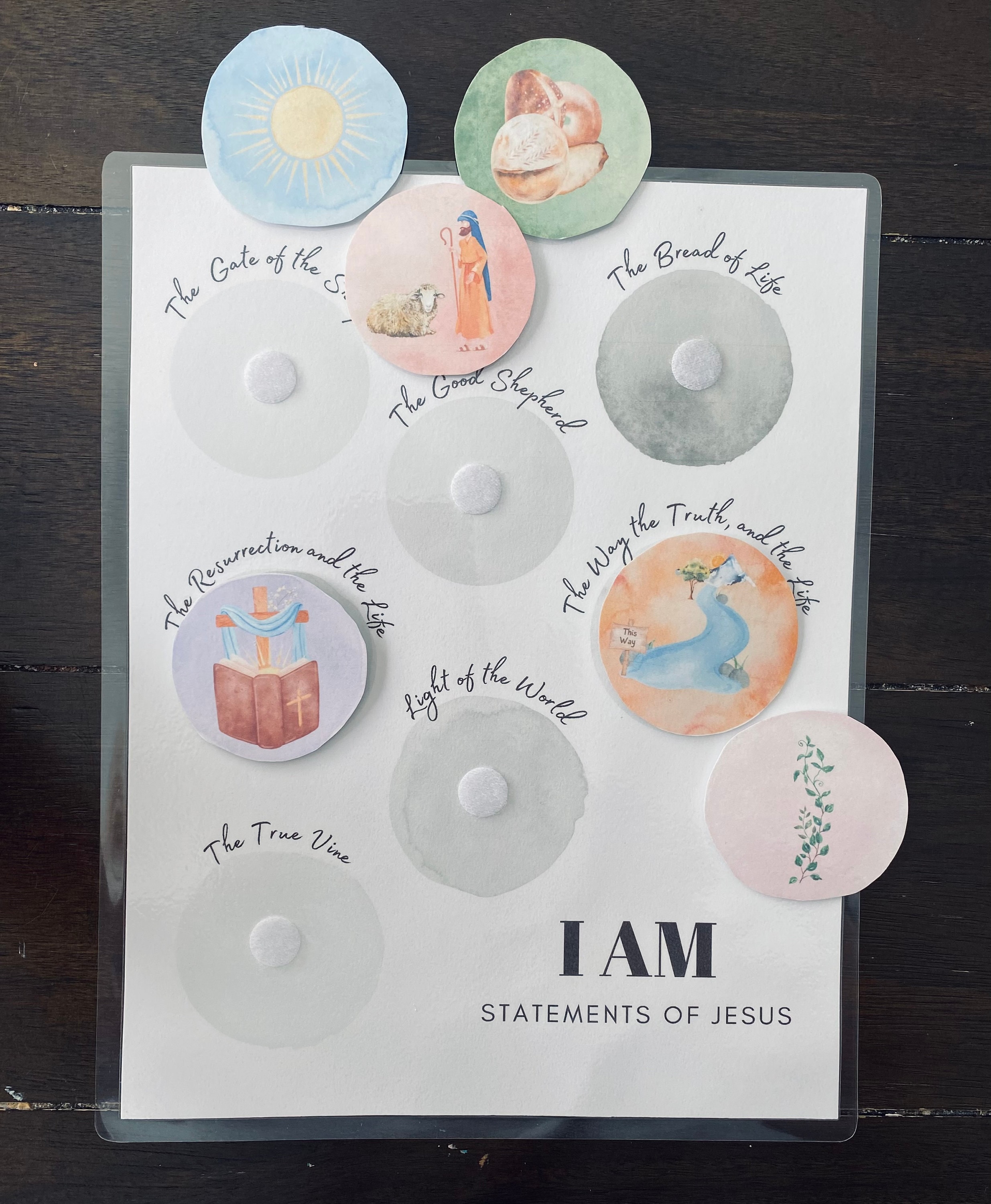 I Am Statements of Jesus Bible Busy Book Printable Christian Busy ...