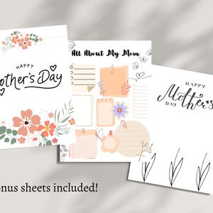 Mom’s Favorite Things | Personalized Mother’s Day Questionnaire | All ...