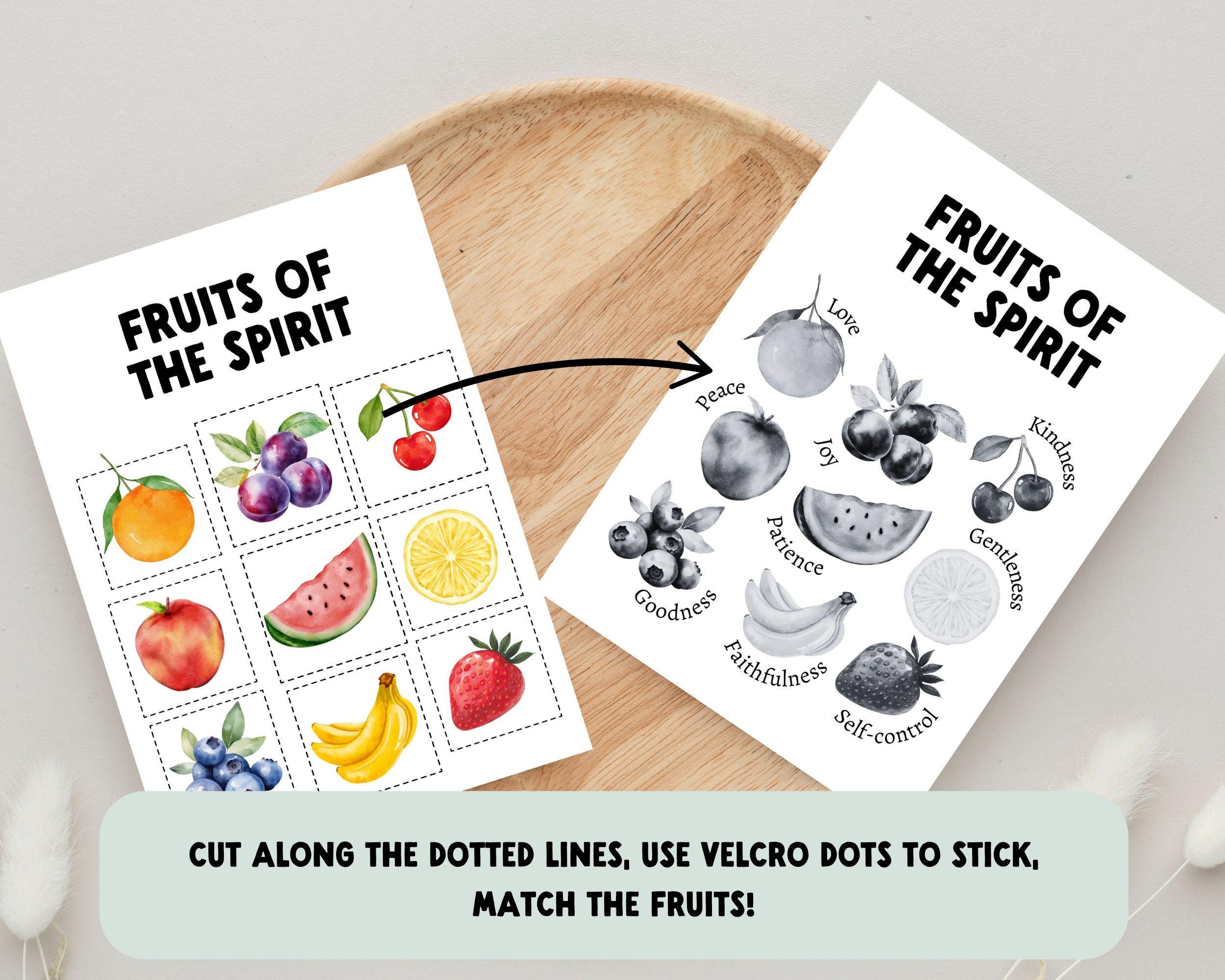 Fruits of the Spirit Bible Busy Book Printable | Christian Bible Study ...
