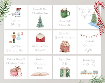60 Printable Advent Activity Cards for Kids, Christmas Bucket List ...