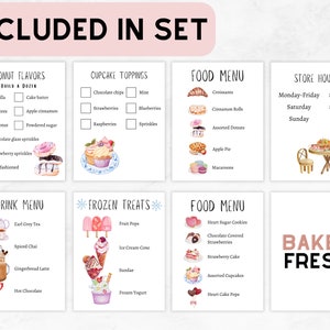 Kids Bakery Dramatic Play Printables Valentines Day Treats Edition ...