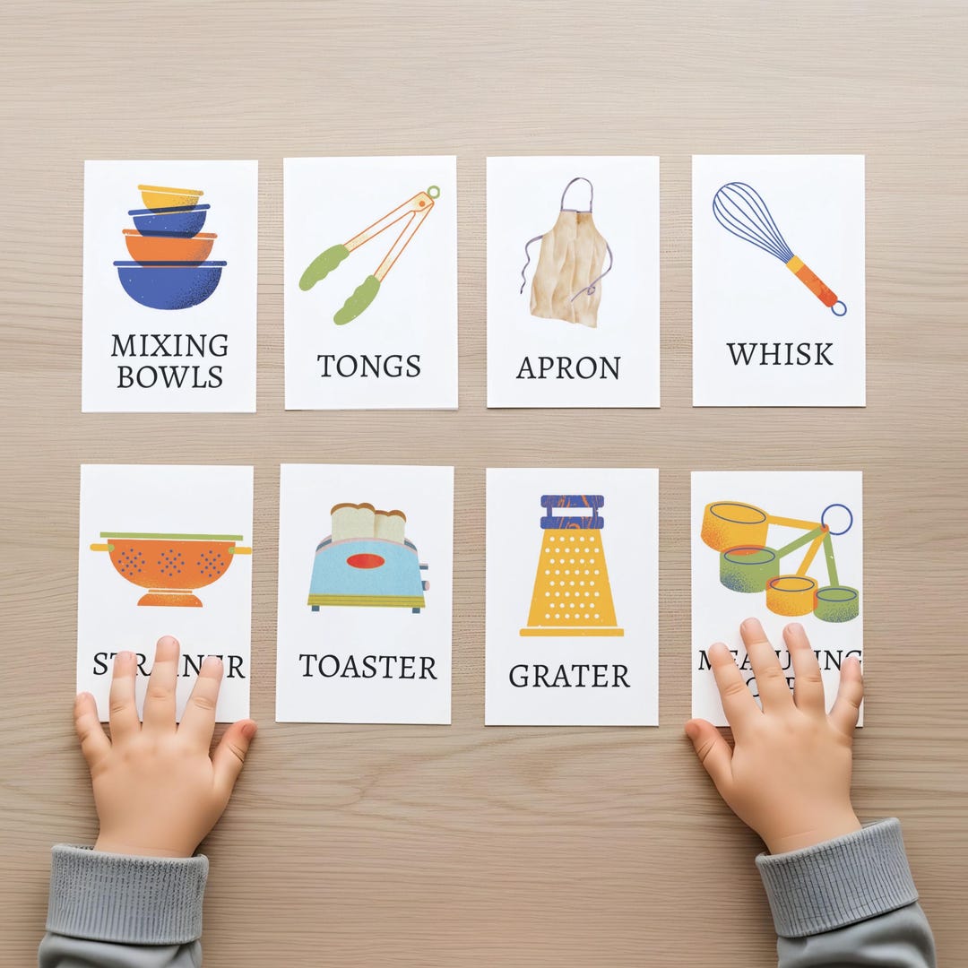 Montessori Household Objects Flashcards | Communication Aid for Autism ...