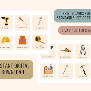 30 Tools Flashcards Tools Learning Pack Tool Identification Flashcards ...