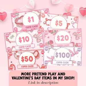 Valentine’s Day Bakery Pretend Play Set | Sweet Treats Shop Printable ...