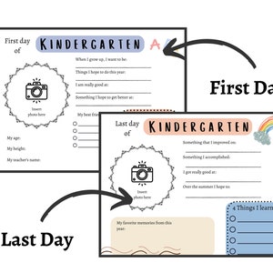 School Memory Box Printable | First Day Journal, Last Day Pages & All ...
