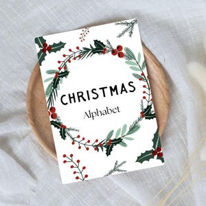 ABC Christmas Alphabet Cards Advent Scripture Cards for Kids Printable ...