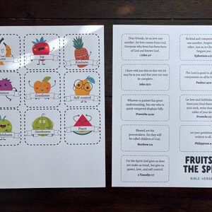 Fruits of the Spirit Bible Verse Matching | Bible Busy Book Printable ...
