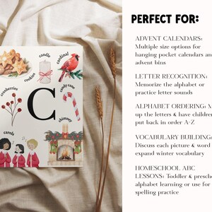Winter Alphabet Cards: Printable Christmas ABC for Nature Study ...