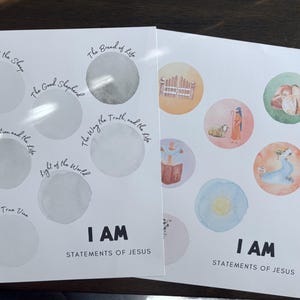 Jesus 'I AM' Statements Busy Book | Sunday School Printable (PDF) - Etsy