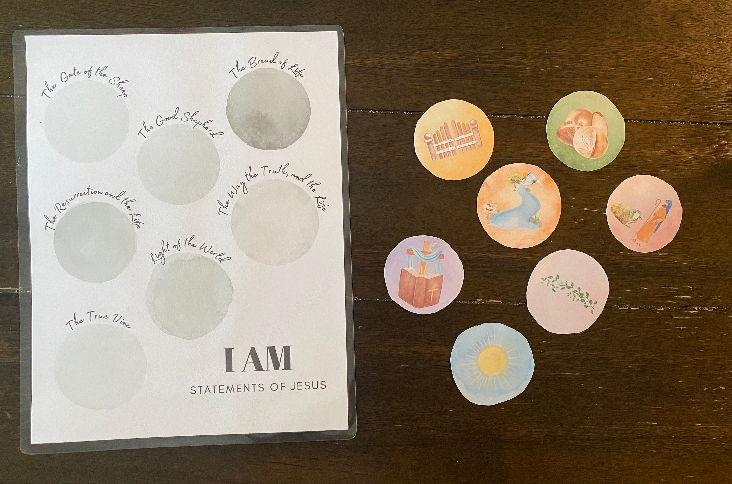 I Am Statements of Jesus Bible Busy Book Printable Christian Busy ...