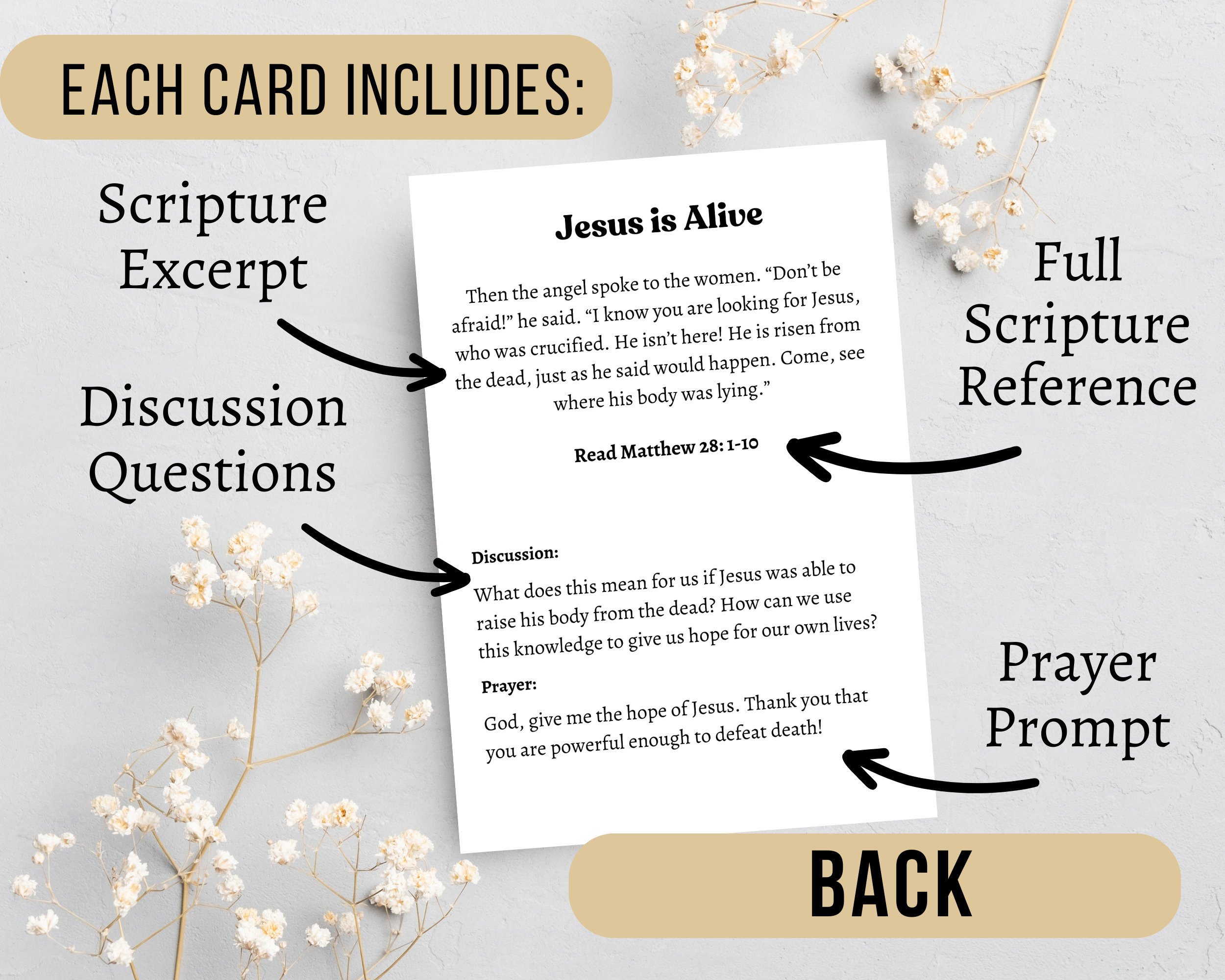 Easter Story Cards: Jesus-centered Holy Week Countdown Devotional for ...