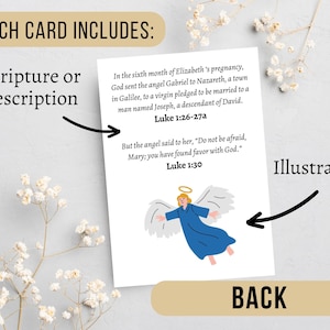 ABC Christmas Alphabet Cards Advent Scripture Cards for Kids Printable ...