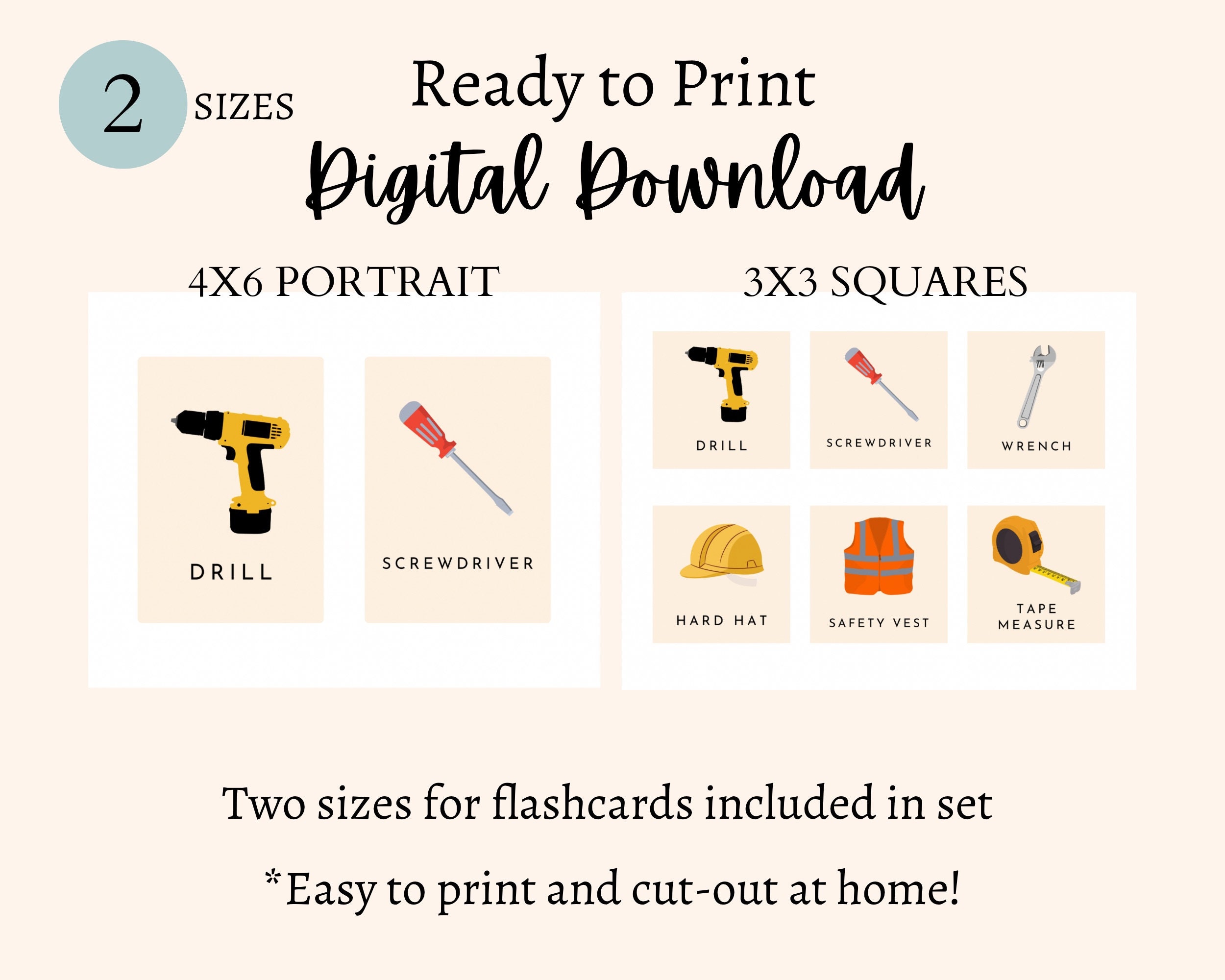 30 Tools Flashcards Tools Learning Pack Tool Identification Flashcards ...