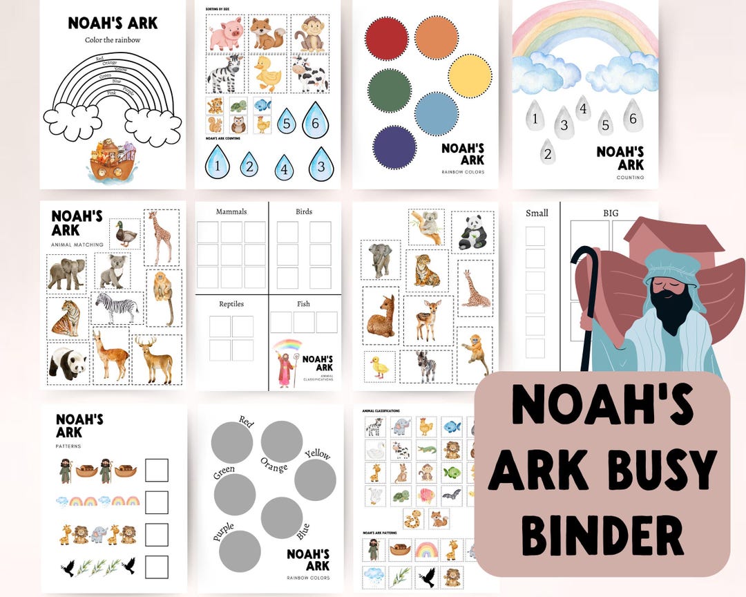 Carpeta imprimible con actividades del Arca de Noé / Actividades ...