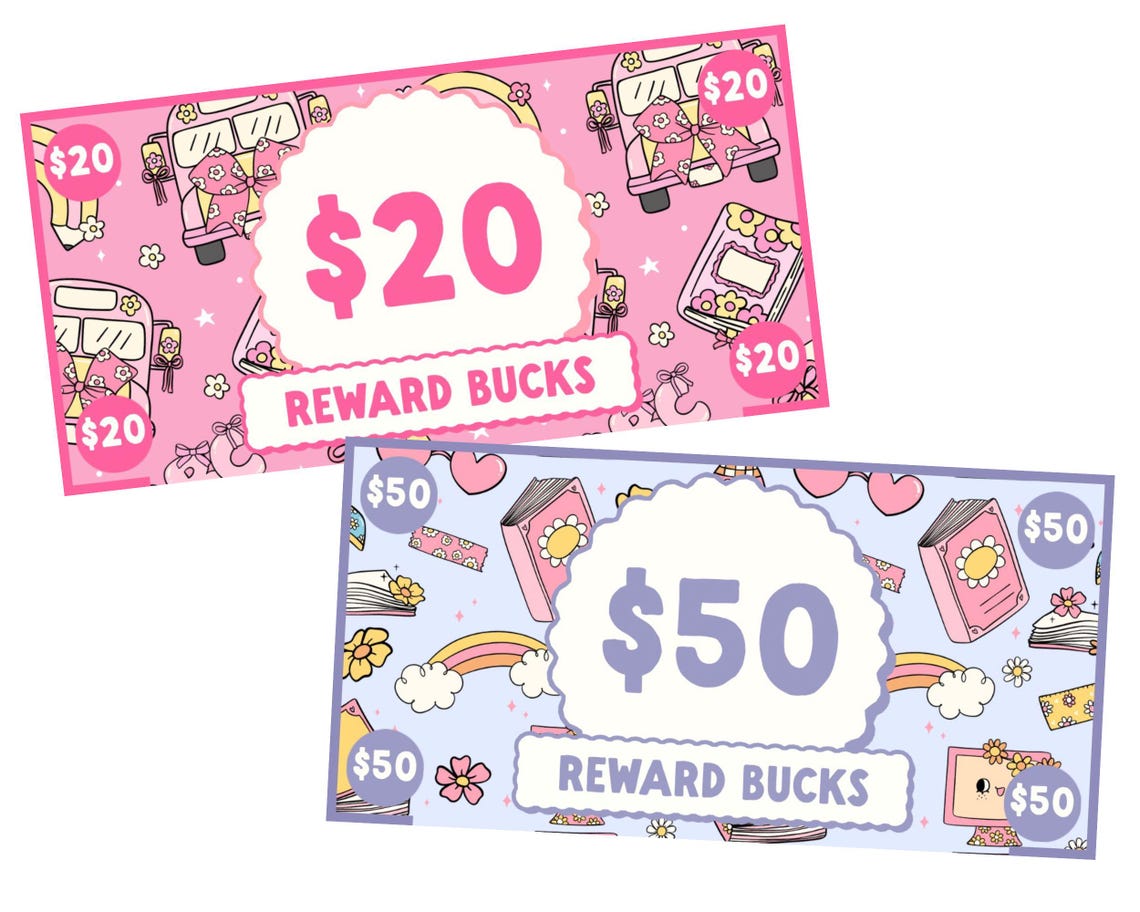 Kids Classroom Reward Money Printable | Pretend Play Dollar Bills ...