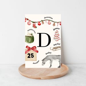 Winter Alphabet Cards: Printable Christmas ABC for Nature Study ...