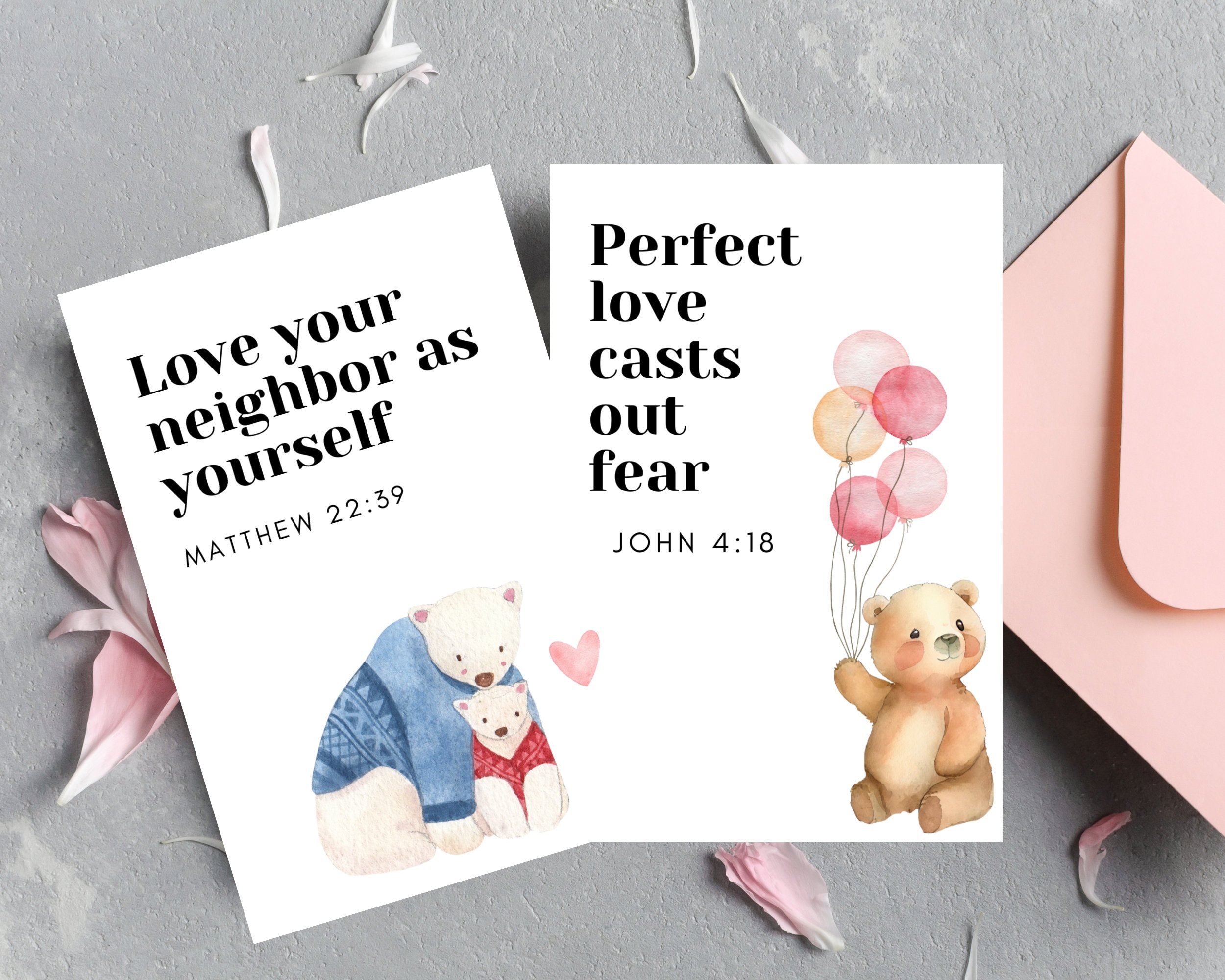 Love Printable Scripture Cards 18 Bible Verse Valentines Day Cards ...