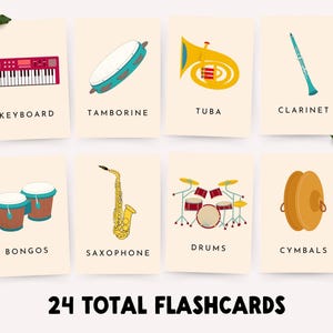 Musical Instruments Flash Cards | Music Education and Homeschool ...