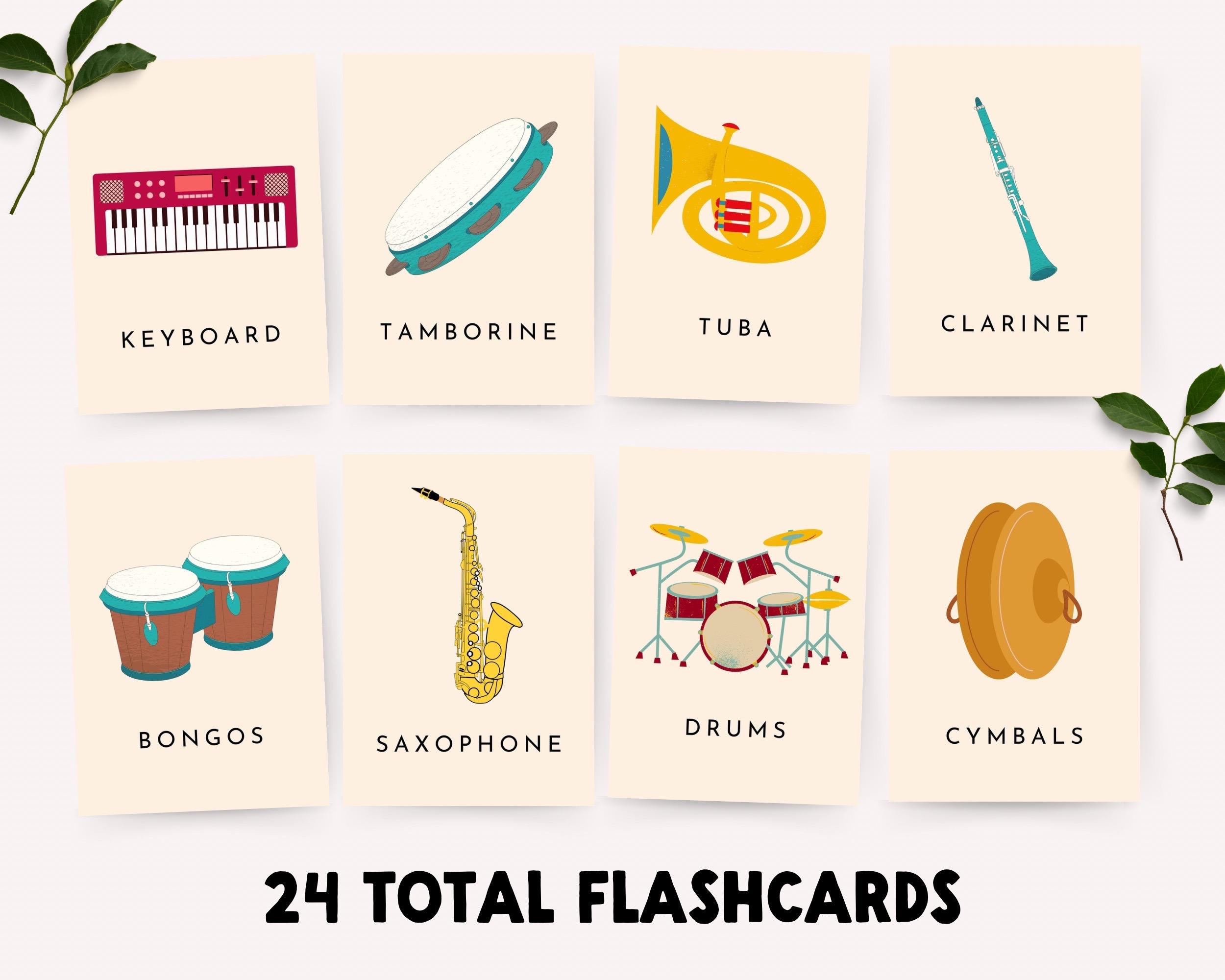 Musical Instruments Flash Cards | Music Education and Homeschool ...