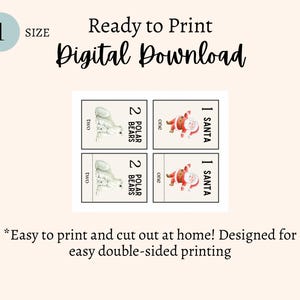 Winter Number Cards | Christmas Numbers 1-20 Printable Flash Cards | 3 ...