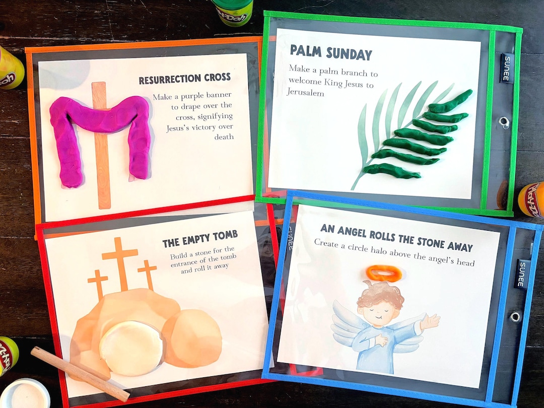 Easter Holy Week Play Dough Mats | Christian Preschool Curriculum ...