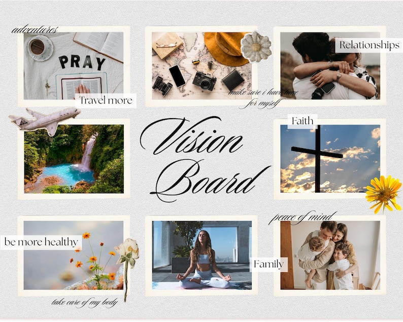 Christian Vision Board Kit Printable- Prayer & Scripture Mood Board ...
