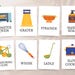 Preschool Kitchen Baking Flash Cards: Toddler Pretend Play, Matching ...